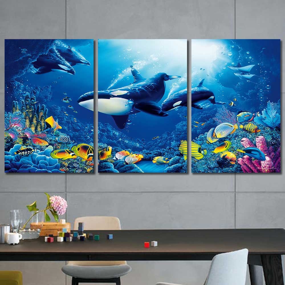 Orca Killer Whale Ocean Mural Animal Art Framed or Print-only - Etsy
