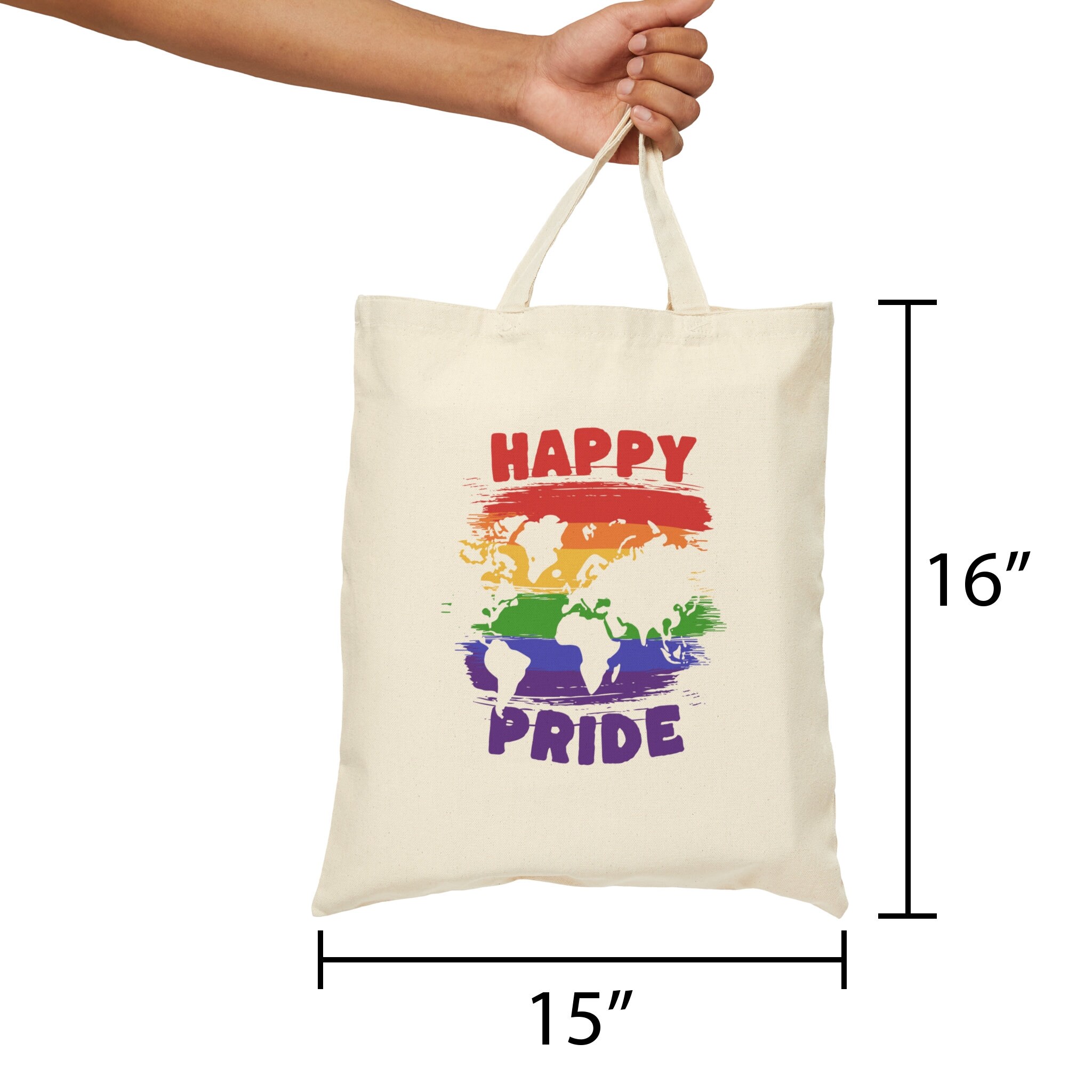 LGBTQ Happy Pride Tote Bag Aesthetic Tote Bag Minimalist - Etsy