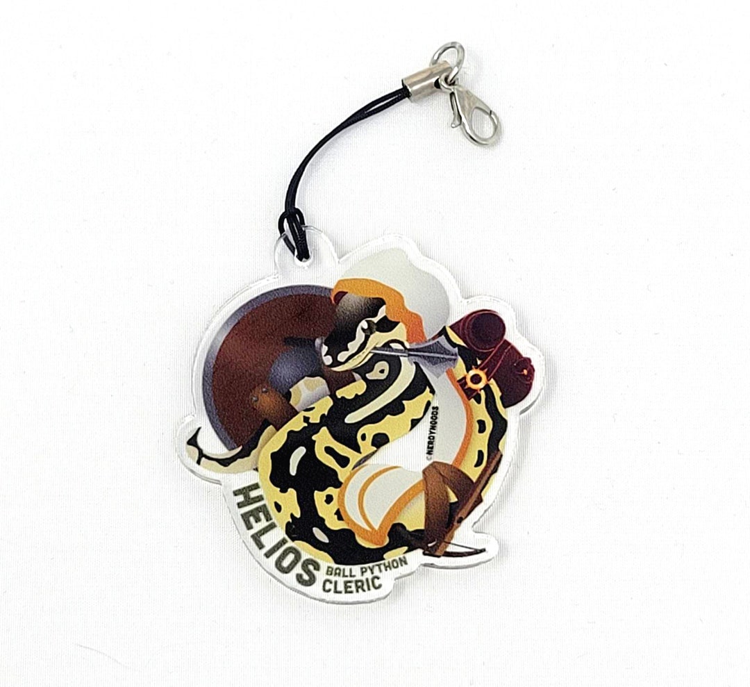 Dungeons & Danger Noodles Helios the Cleric Acrylic Charm - Etsy