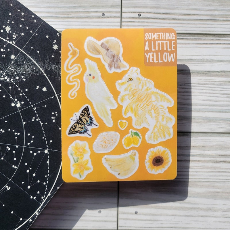 Yellow Stickers - Etsy