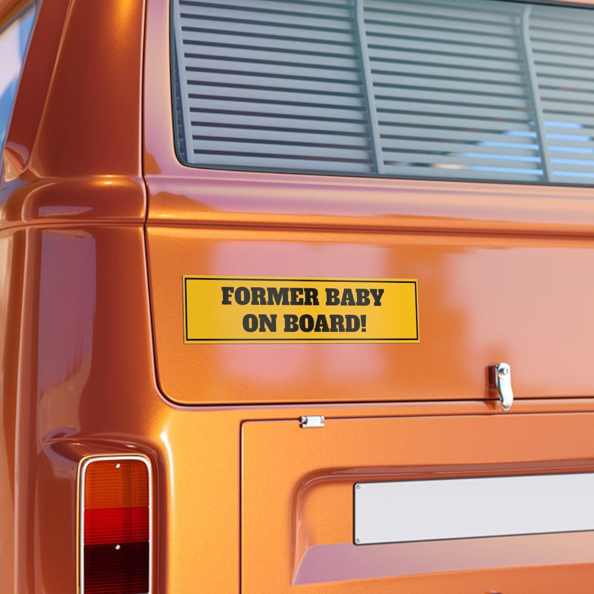 Former Baby on Board Bumper Sticker Funny Joke Bumper Sticker, Vinyl ...