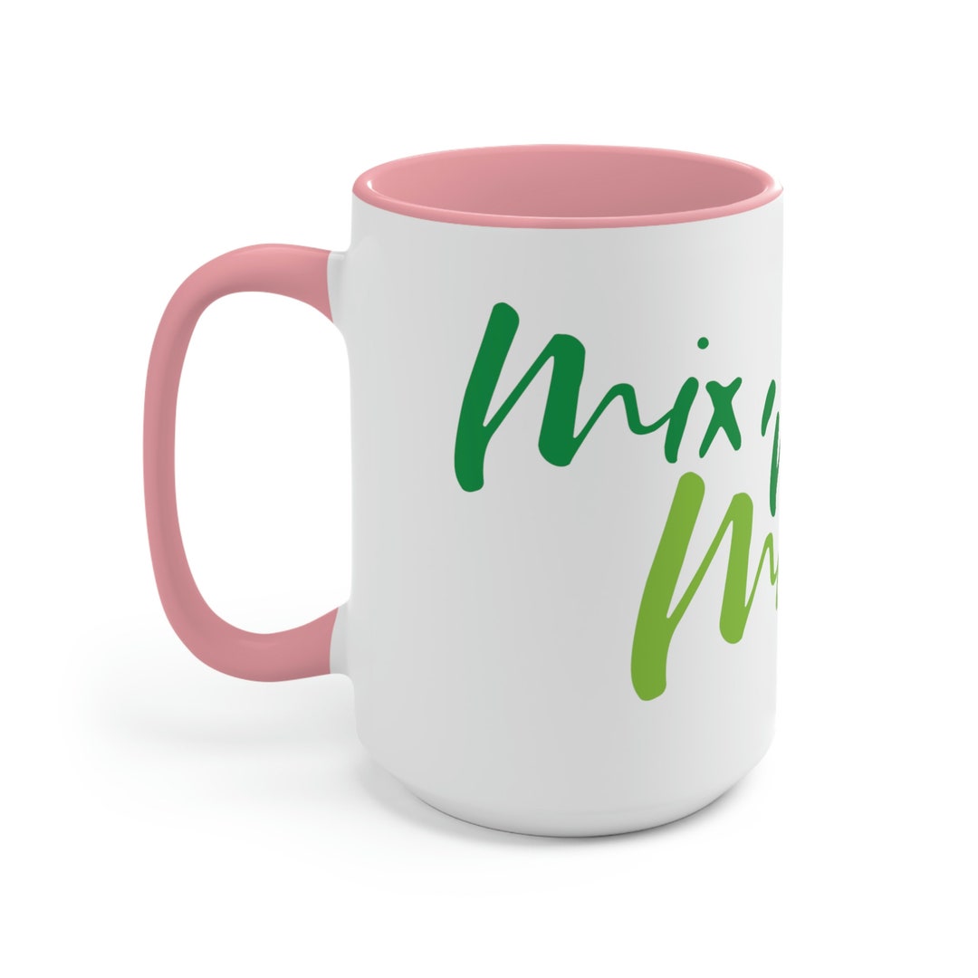 Mix N Matcha Two Tone Ceramic Mug for Matcha Green Tea Cup to Go Matcha ...