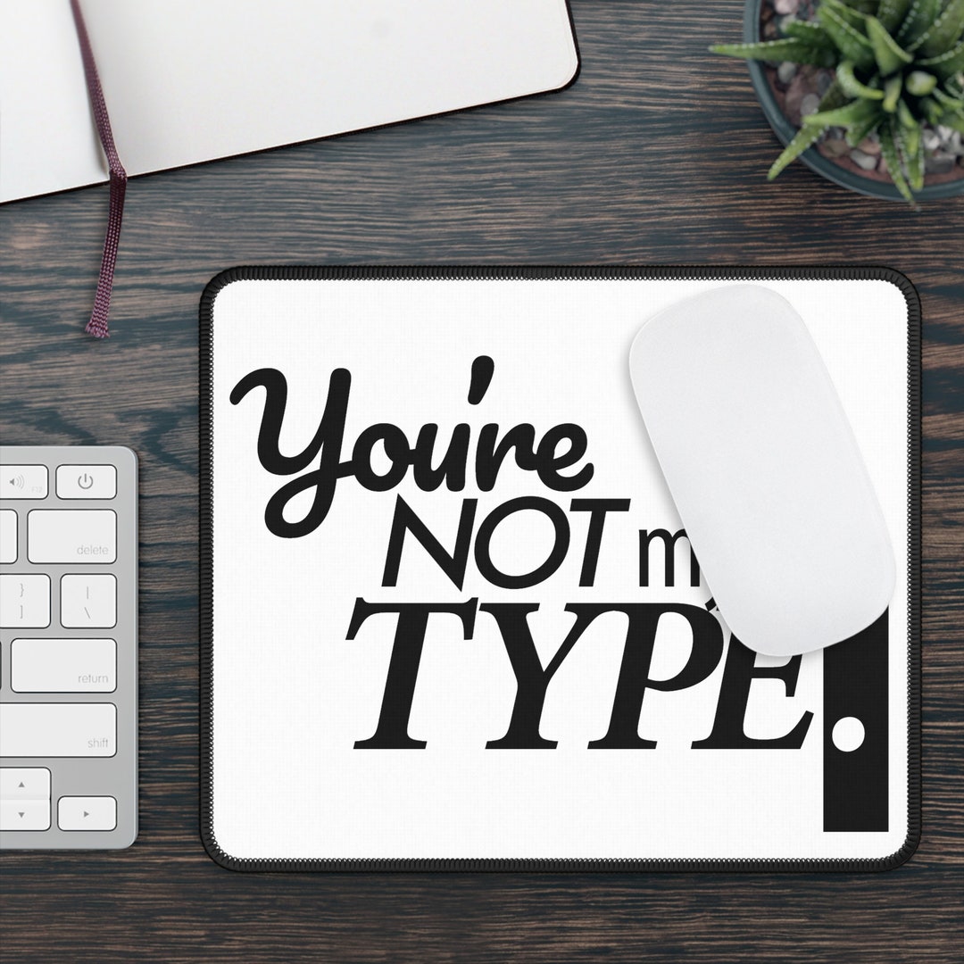 Graphic Designer Mouse Pad, Type Design Gift, Typography Computer ...