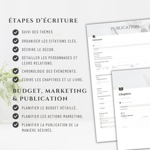 Template Notion Pour Auteurs, Planificateur De Livre, Planificateur ...