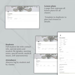Notion Template for Teachers Notion Planner for Class Management ...