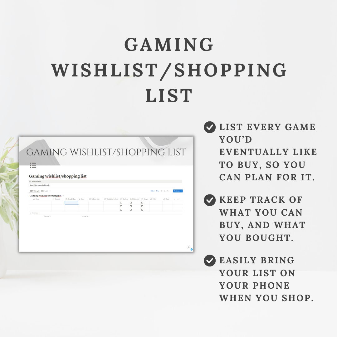 Notion Template Video Game Tracker, Gaming Journal Notion Dashboard ...