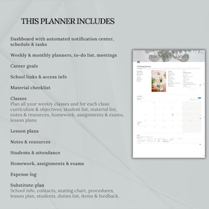 Notion Template for Teachers Notion Planner for Class Management ...