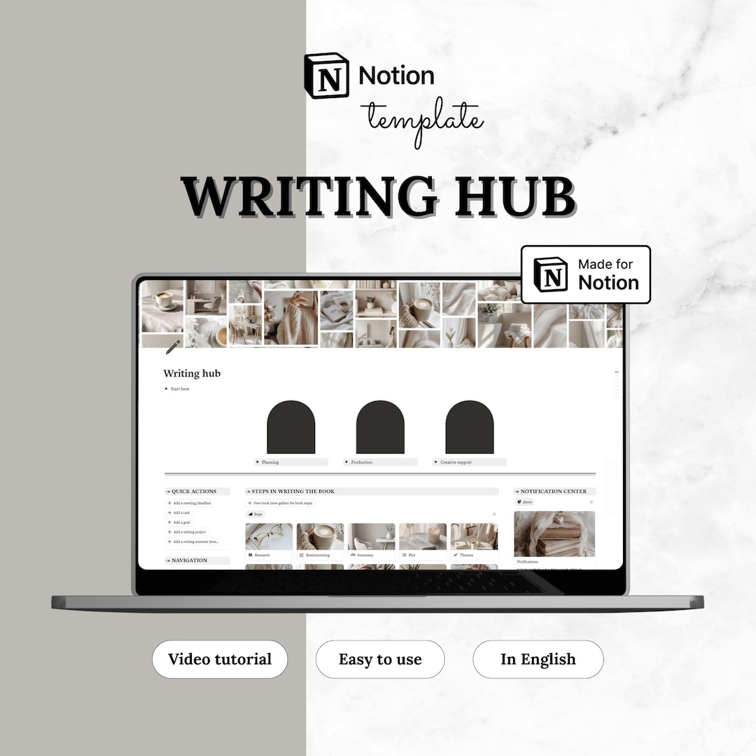 Notion Template for Writers | Novel Planner, Character Profiles ...
