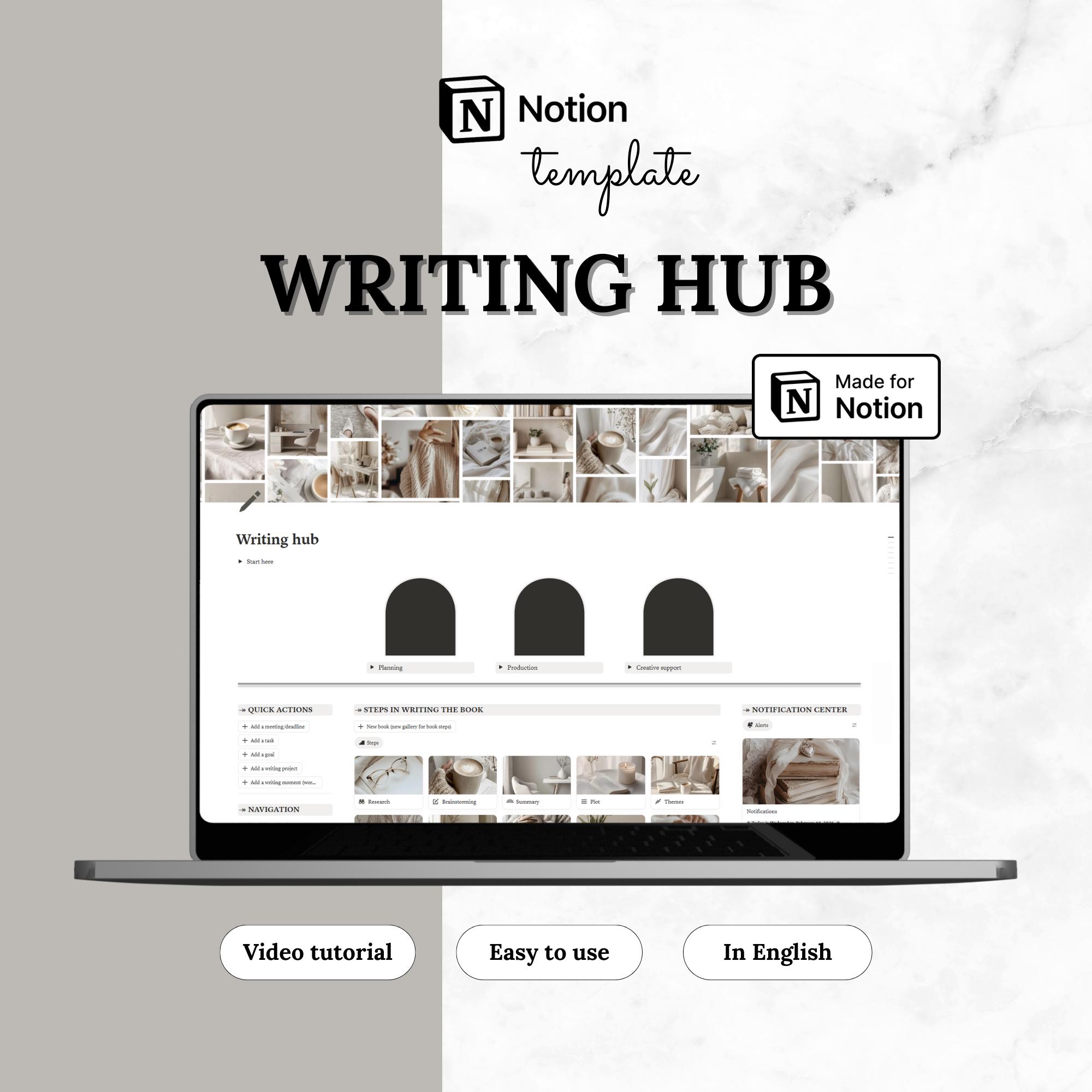 Notion Template for Writers | Novel Planner, Character Profiles ...