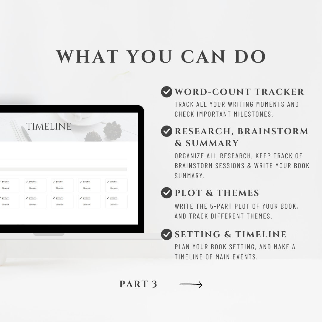 Notion Template for Writers, Novel Planner, Author Planner, Notion ...