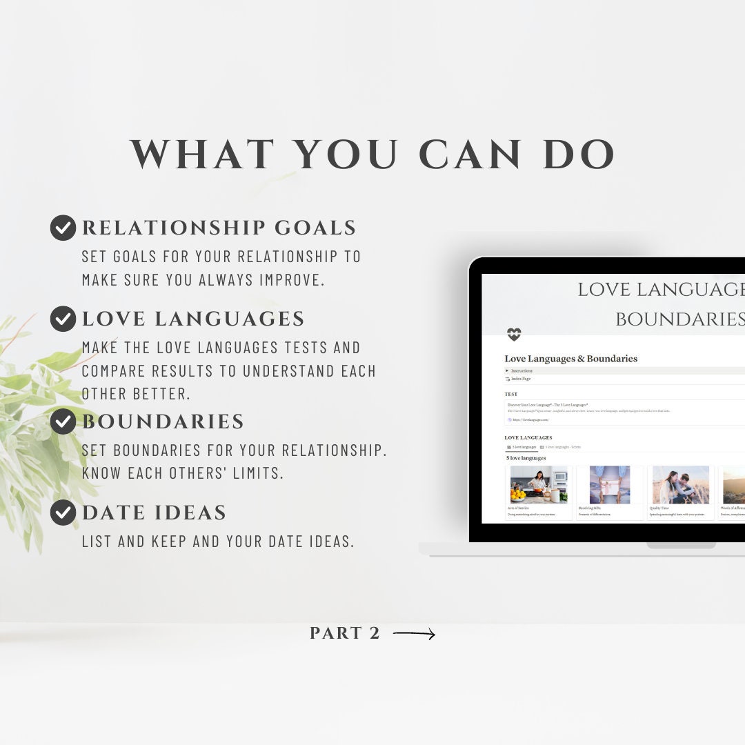 Notion Template Relationship Planner, Notion Aesthetic Relationship ...