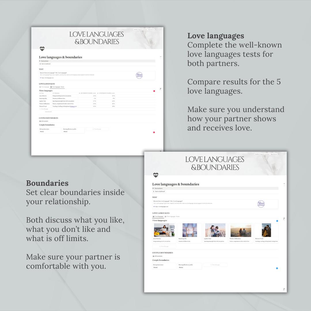 Notion Template Relationship Tracker | Couple Goals, Partner Goals ...