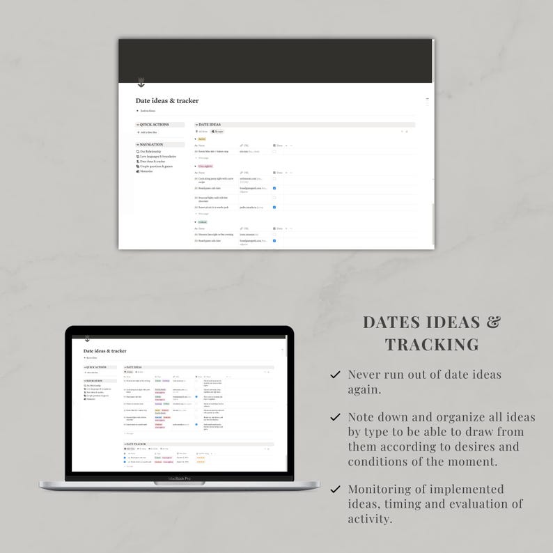 Notion Template Relationship Tracker | Couple Goals, Dating Planner ...