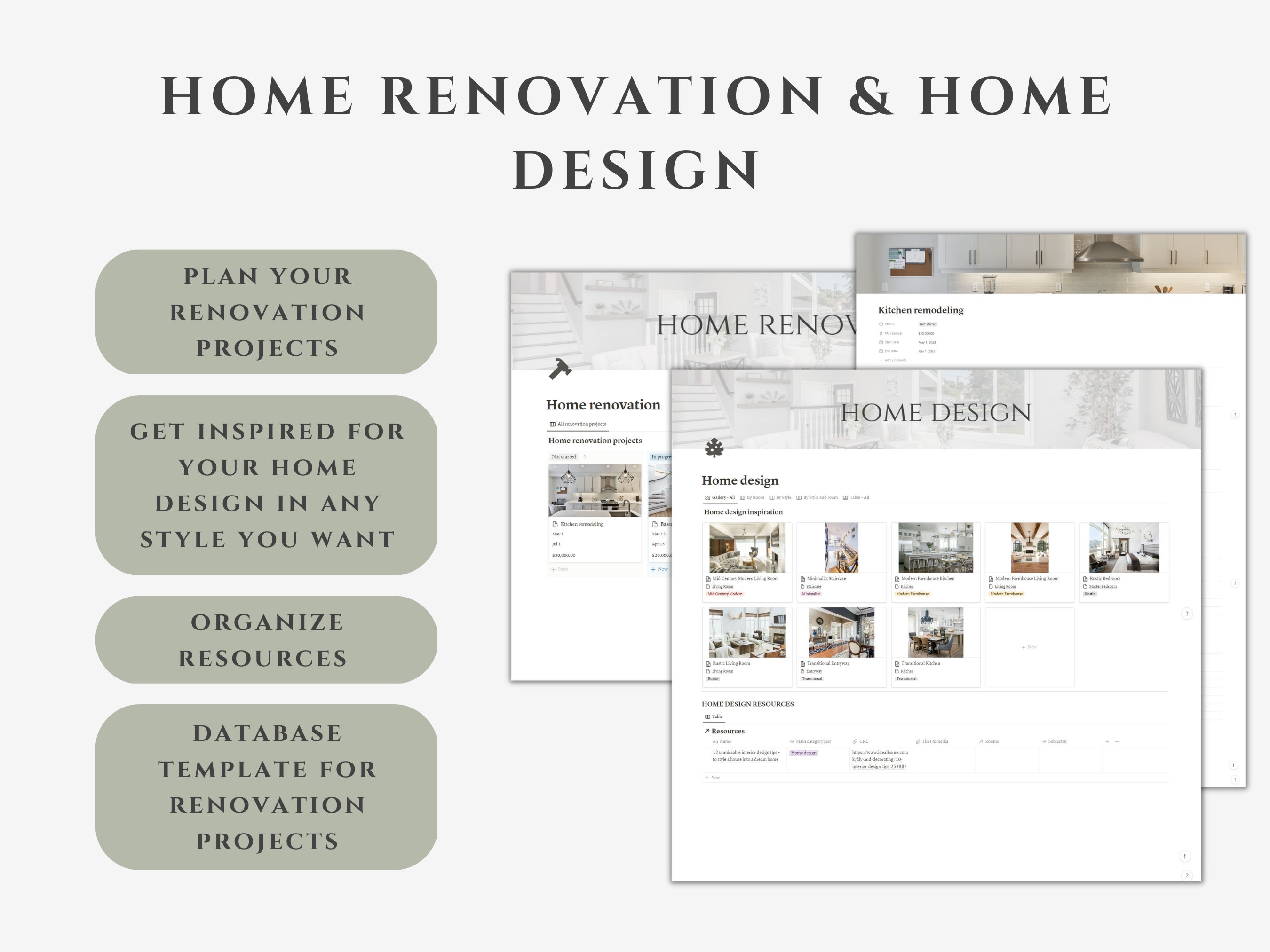 Notion Template Home Management Notion Life Planner Cleaning - Etsy