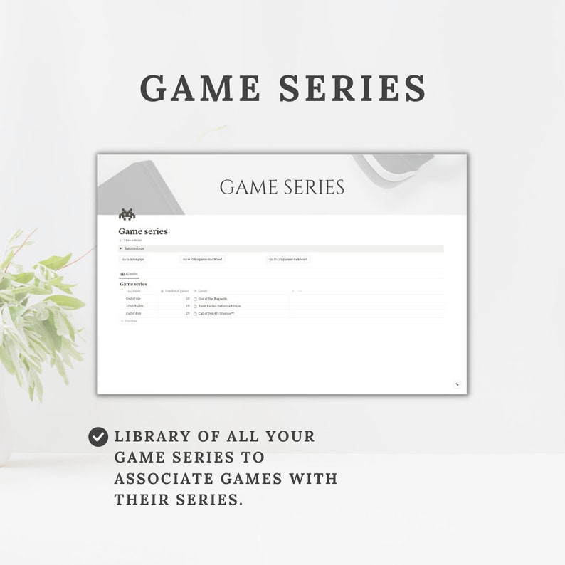 Notion Template Video Game Tracker, Gaming Journal Notion Dashboard ...
