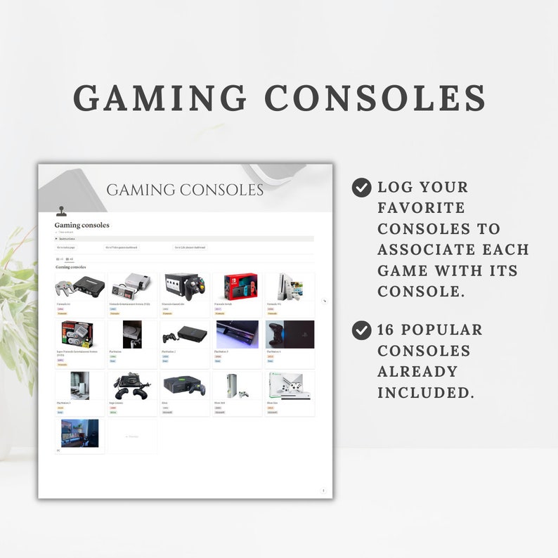 Notion Template Video Game Tracker, Gaming Journal Notion Dashboard ...