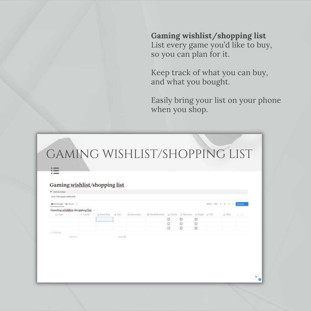 Notion Template Video Game Tracker | Gaming Log, Gaming Journal ...