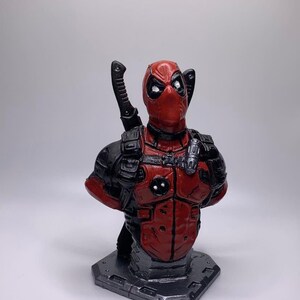 Deadpool Bust 3D Printed Hand Painted - Etsy