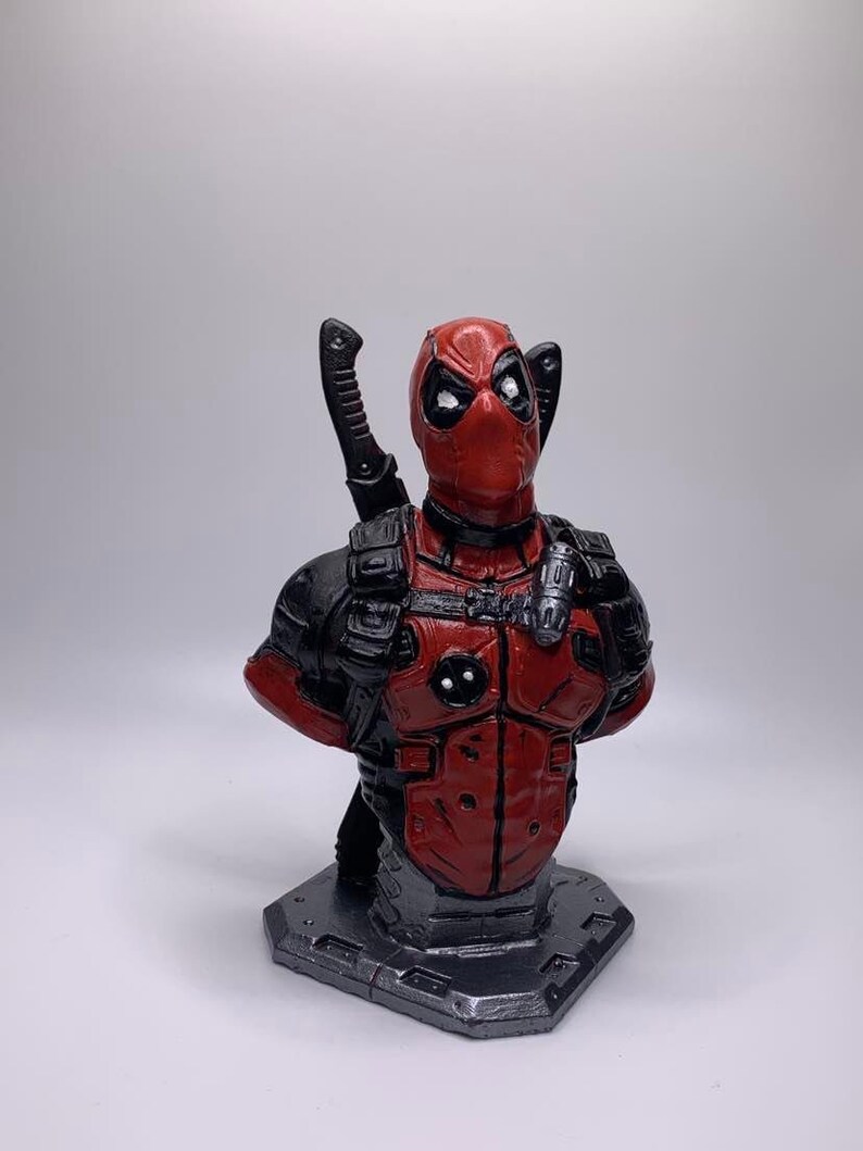 Deadpool Bust 3D Printed Hand Painted - Etsy