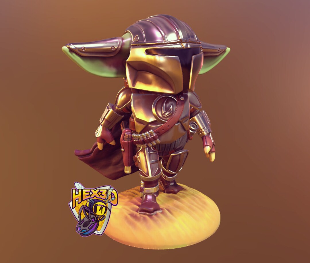 The Grogulorian Mandalorian Gorgu 3D Printed Collector - Etsy