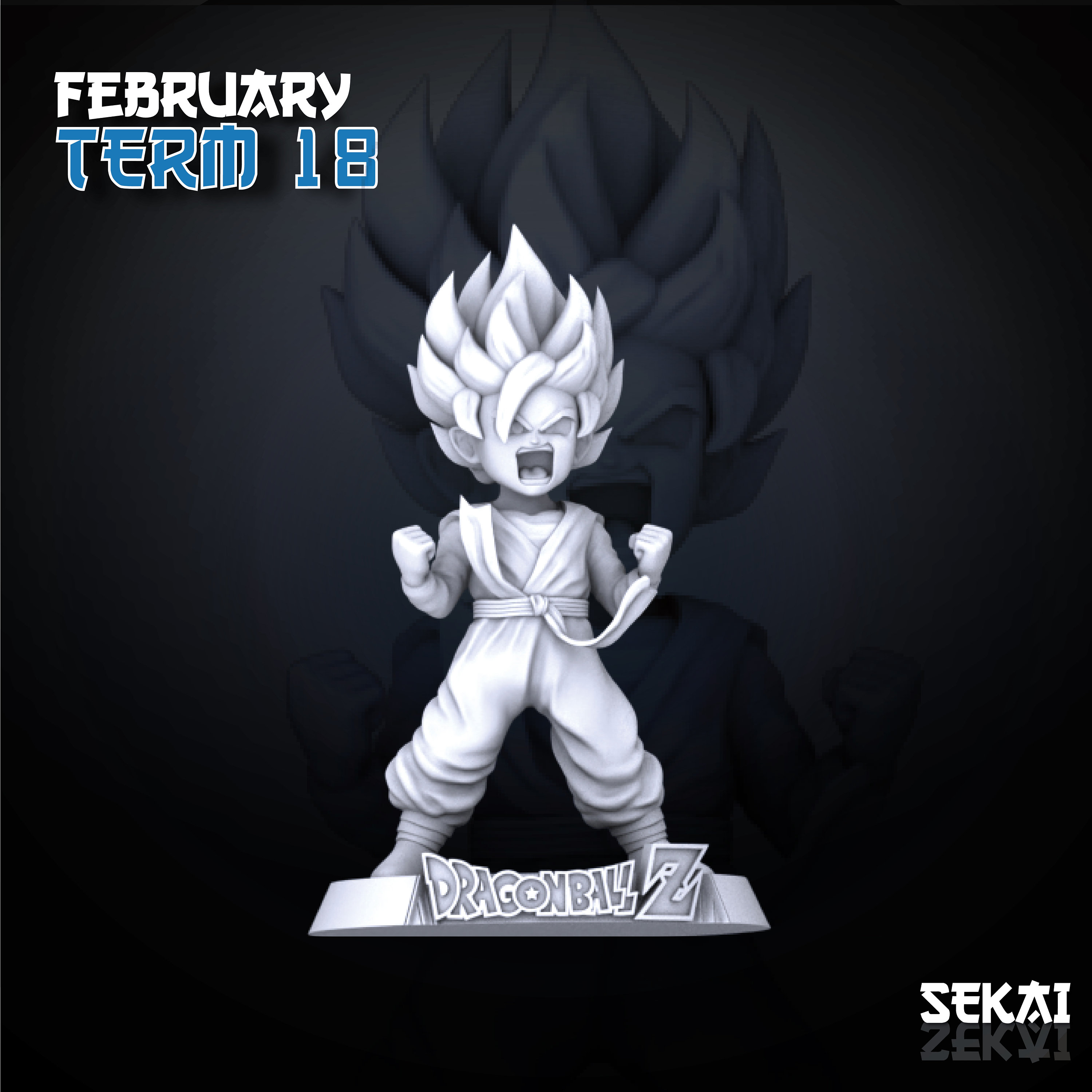 Super Saiyan Goten 3D Printed Collector Model - Etsy