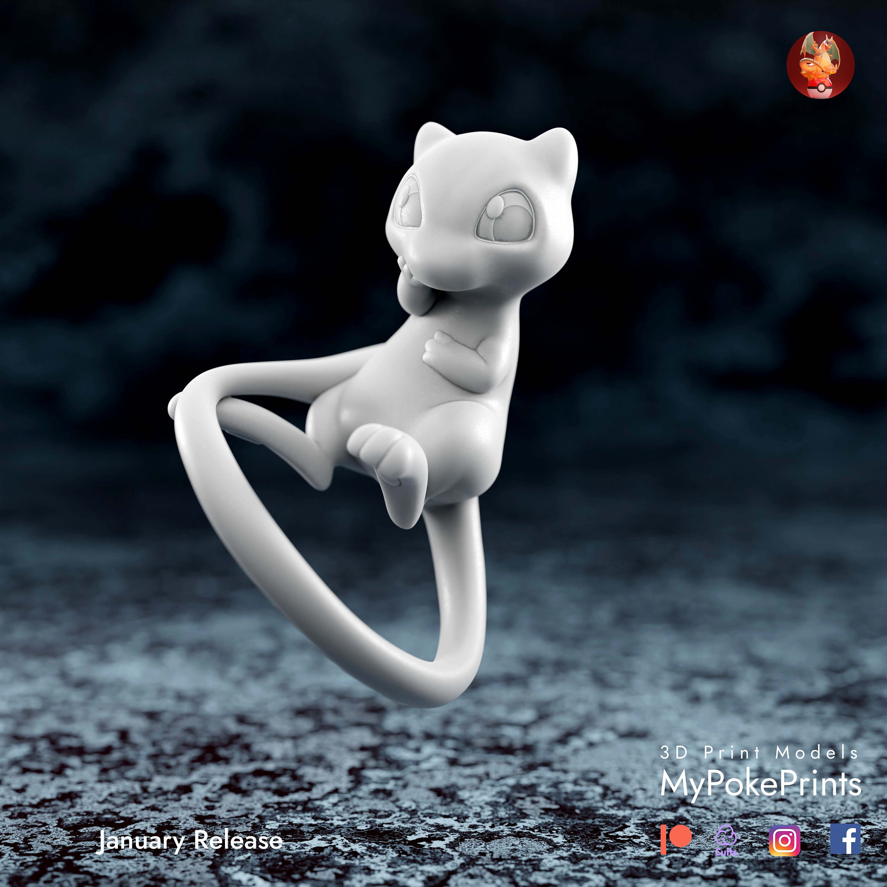 Mew & Mewtwo Pokemon 3D Printed Collector Model - Etsy