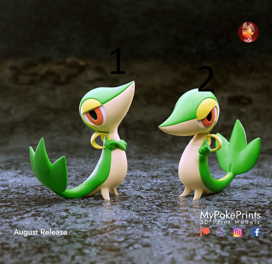 SNIVY Pokemon Collector Model - Etsy