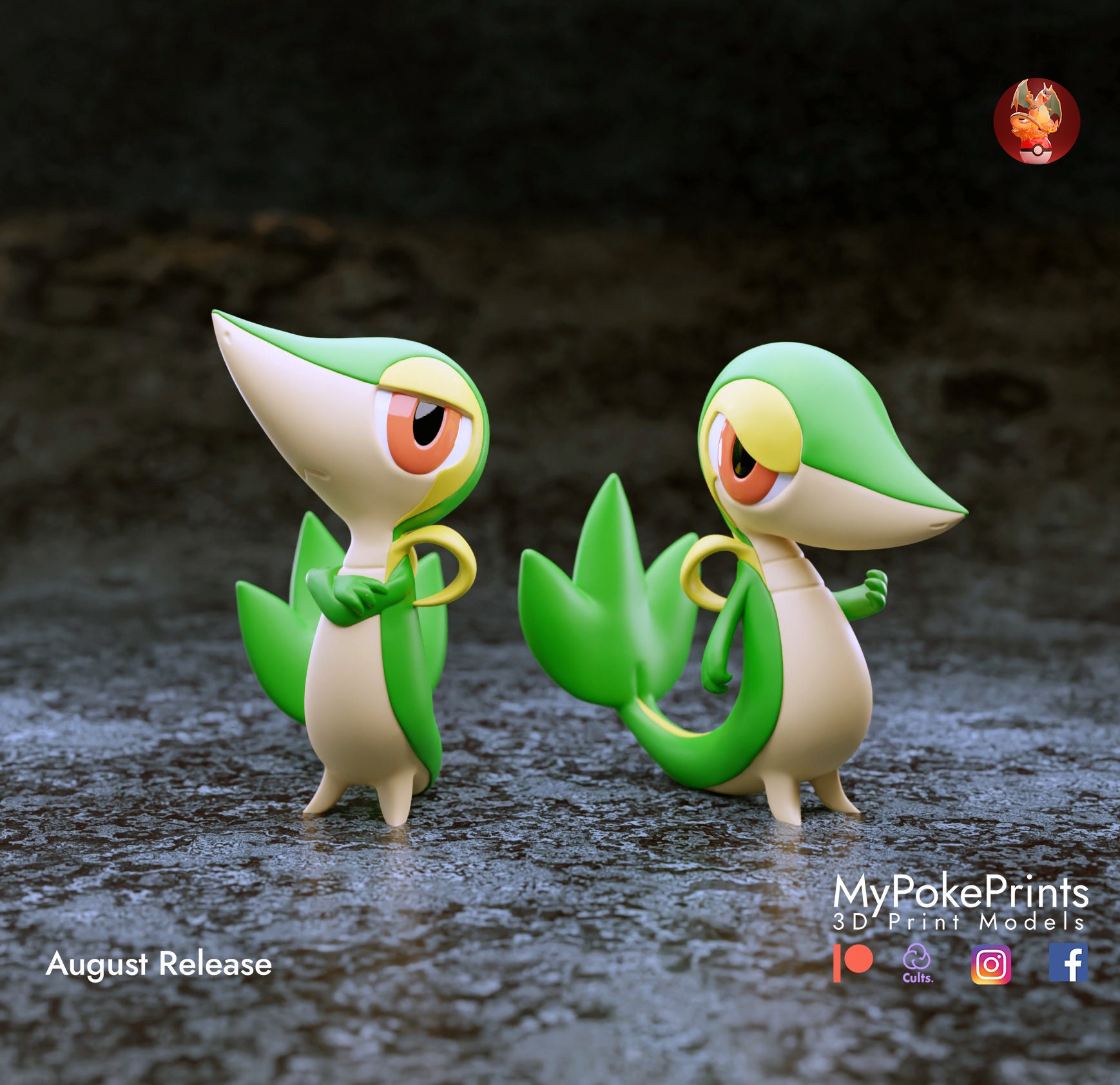 SNIVY Pokemon Collector Model - Etsy