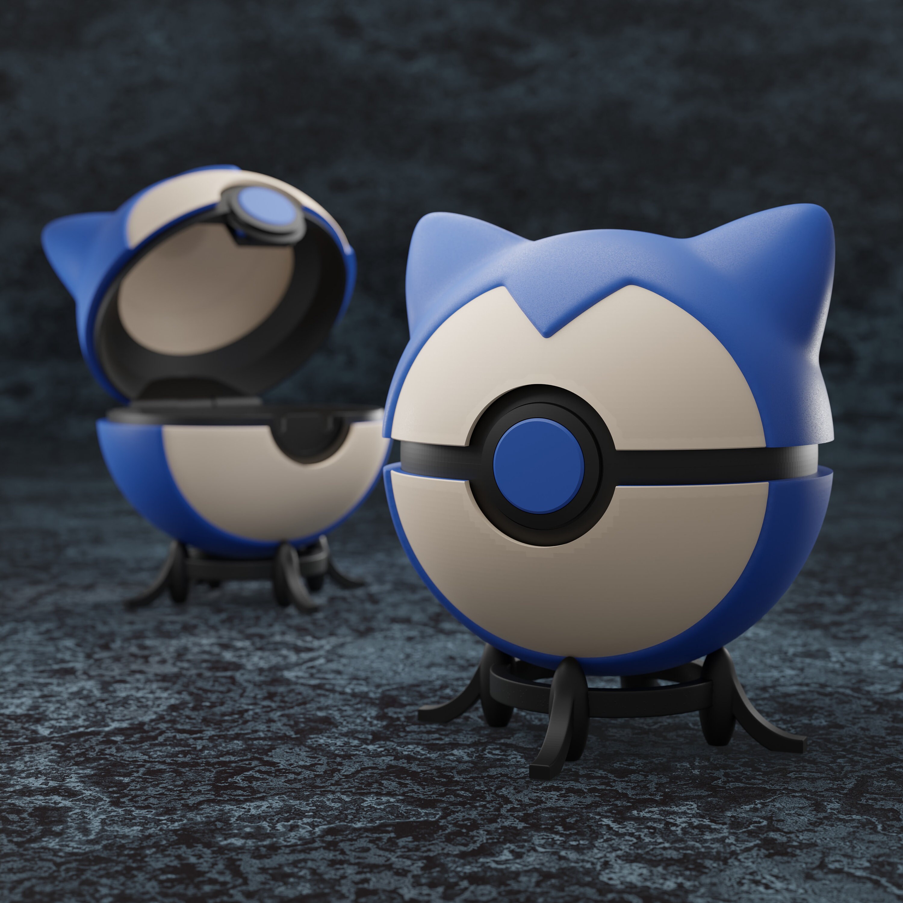 Pokemon Themed Pokeball Pokemon 3D Printed Collector Model - Etsy