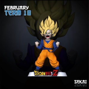 Super Saiyan Goten 3D Printed Collector Model - Etsy