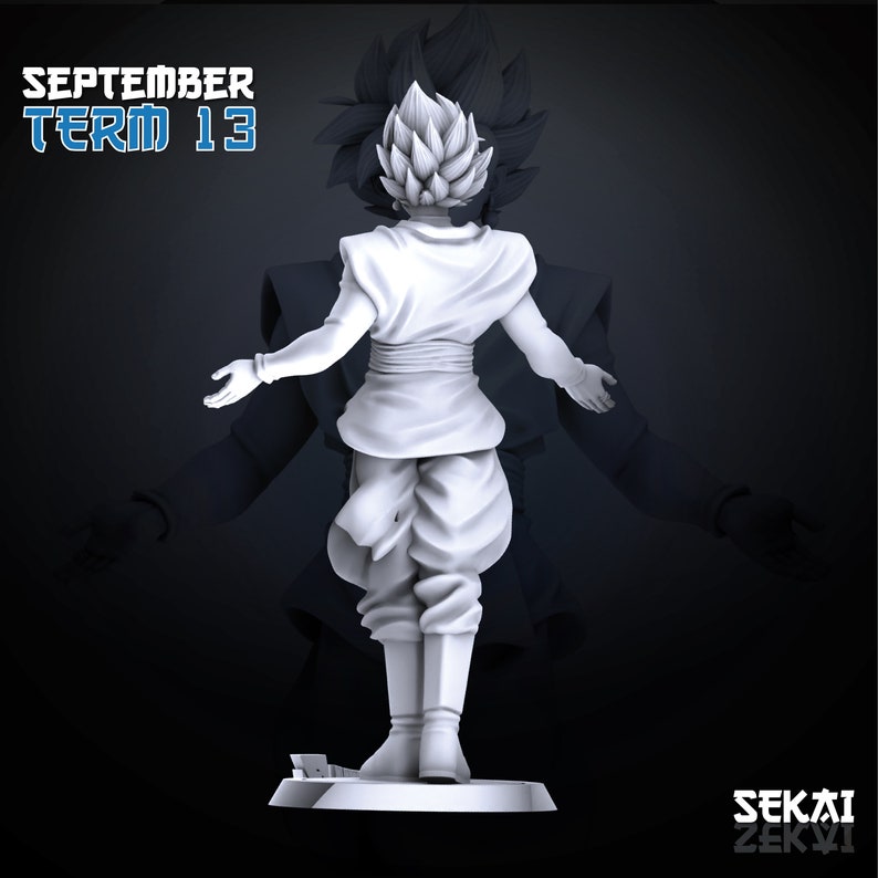 Goku Black 3D Printed Collector Model - Etsy