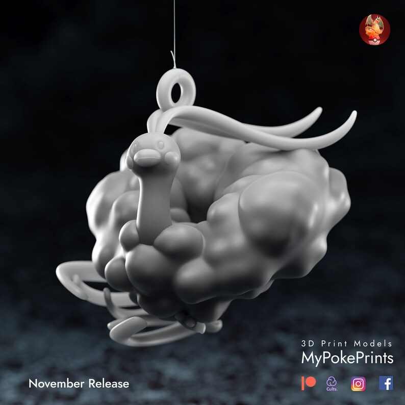 Altaria Pokemon 3D Printed Collector Model/ornament - Etsy