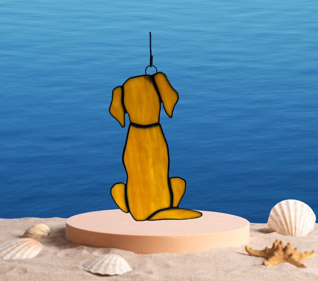 Stained Glass Dog, Pet, Dog, Golden Retriever - Etsy