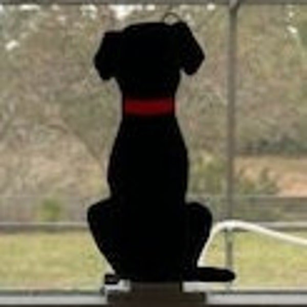 Black Labrador Stained Glass - Etsy