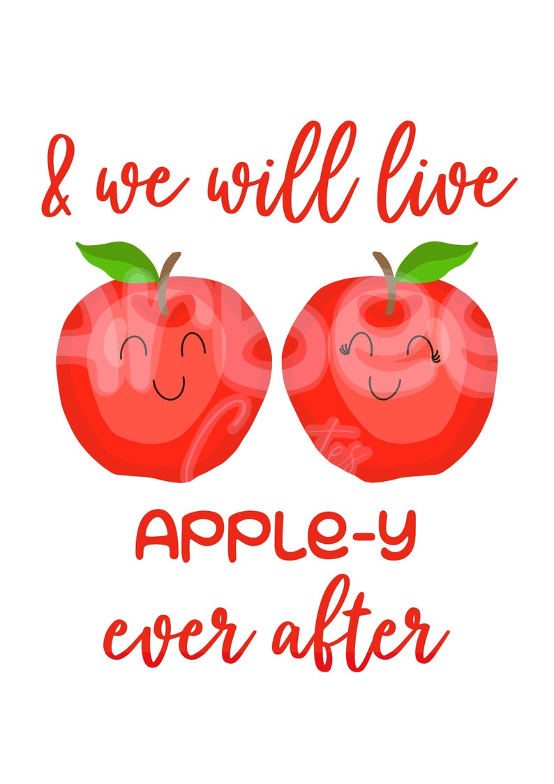 Apple-y Ever After Digital Print - Etsy