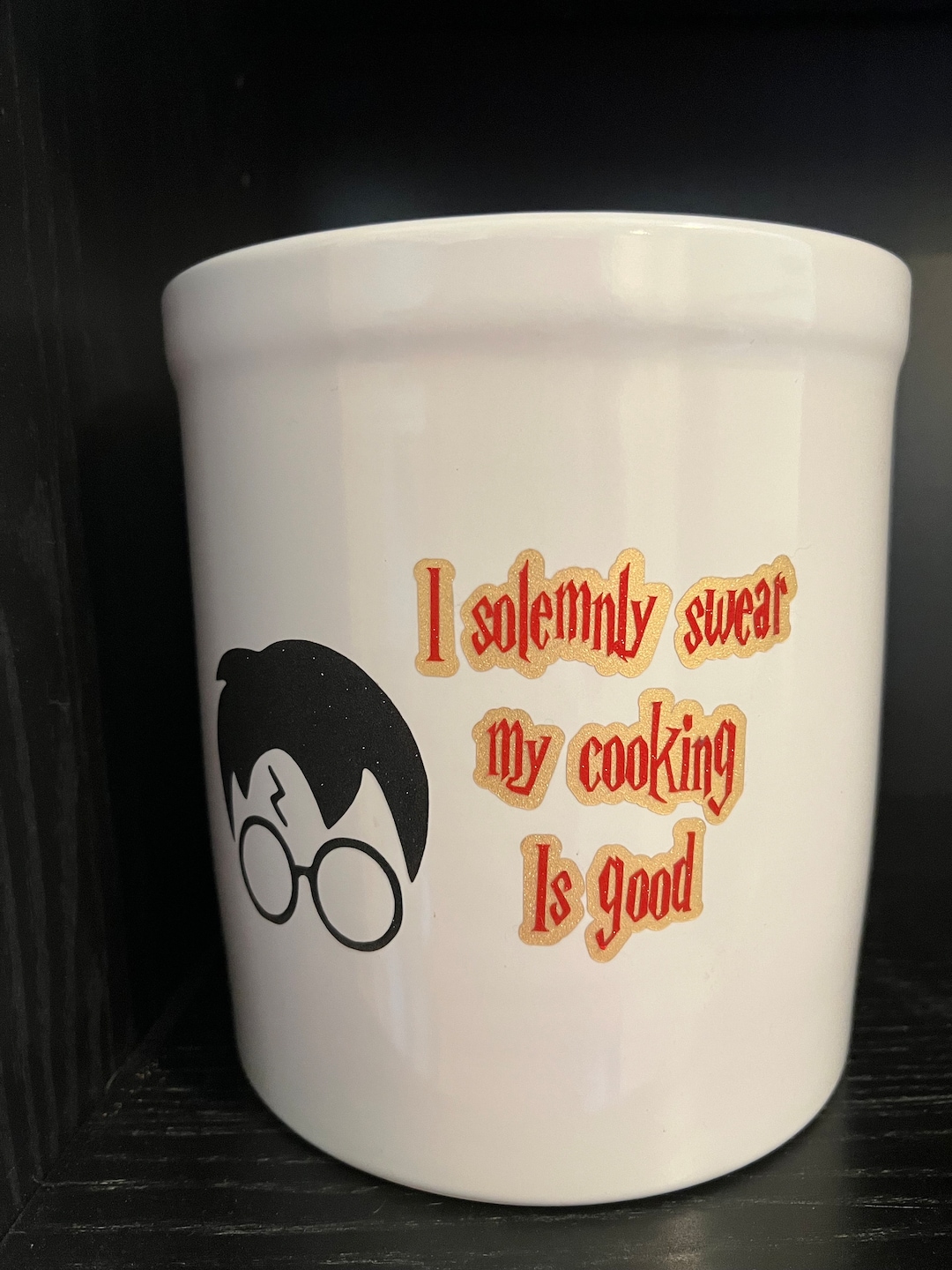 Ceramic Wizard “I Solemnly Swear My Cooking is Good” Utensil Holder - Etsy