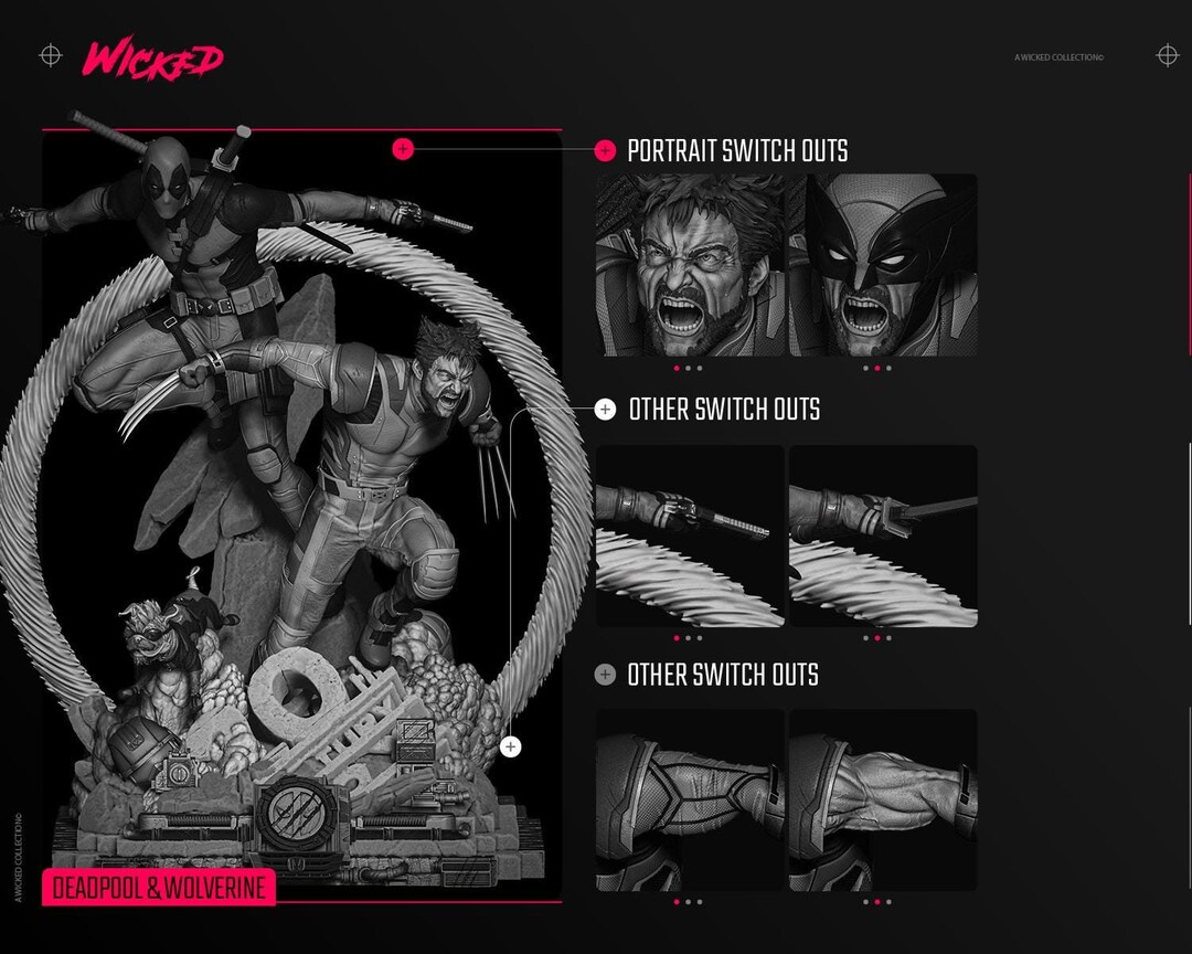 Marvel Deadpool Collection (high Quality Detailed 3D Resin Printed ...