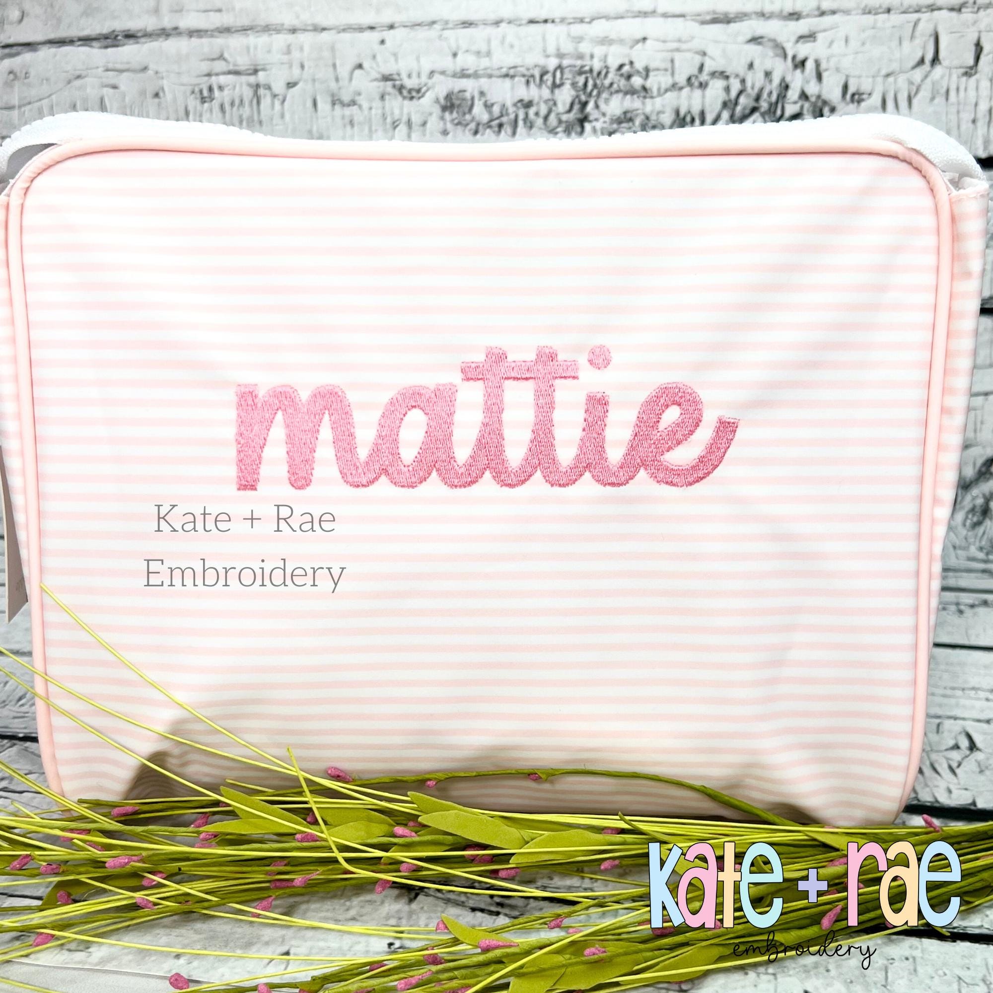 Merritt Fill Stitch Embroidery Font • Script Fill Stitch Embroidery ...