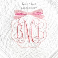 Bow Monogram - Etsy