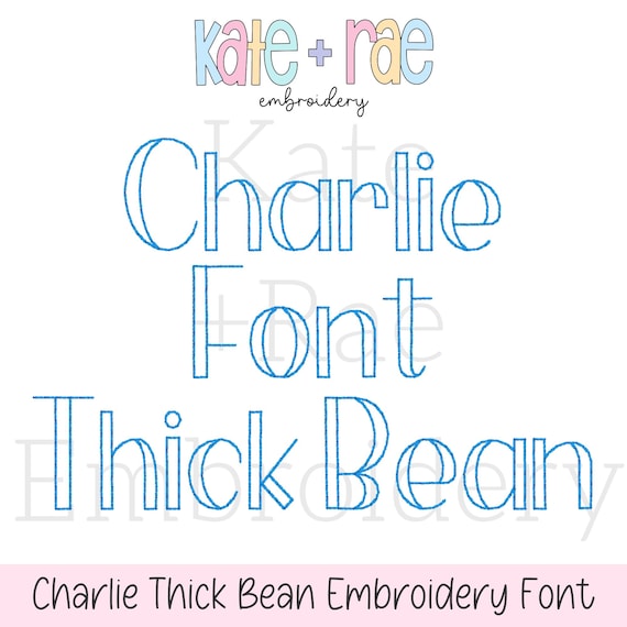 Bean Stitch Embroidery Font