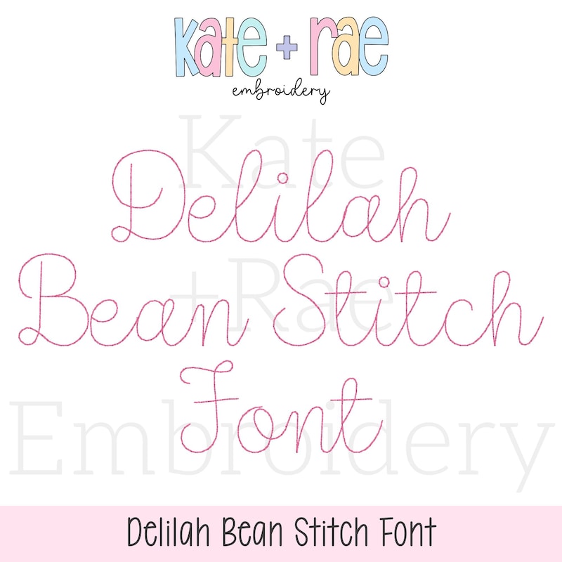 Bean Stitch Embroidery Font - Etsy