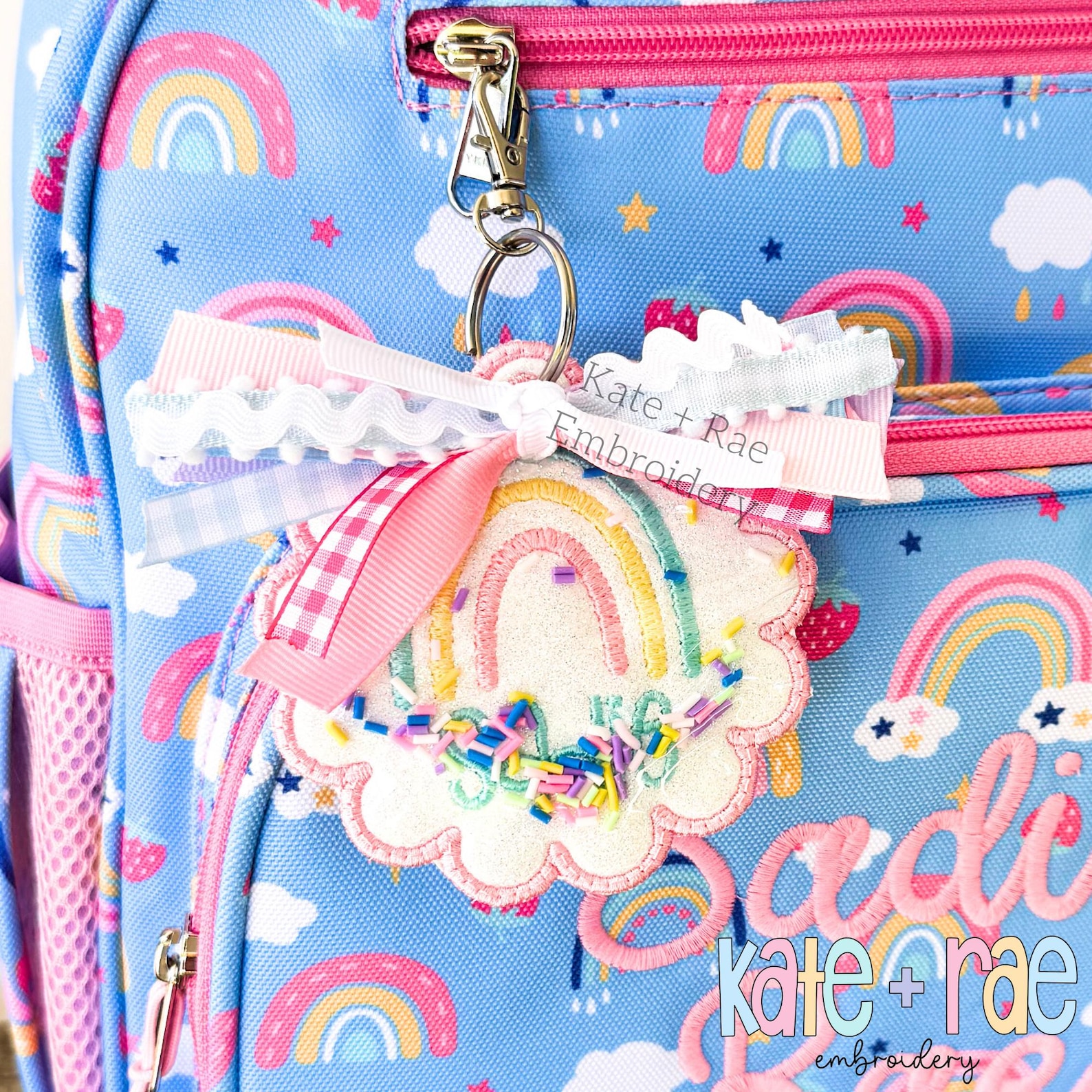 ITH Scalloped Circle Bag Tag Satin Stitch Applique Embroidery Design ...