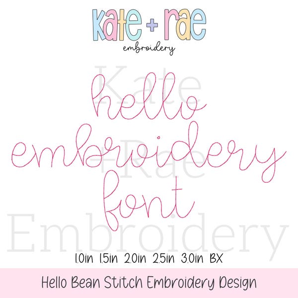 Bean Stitch Embroidery Font - Etsy UK