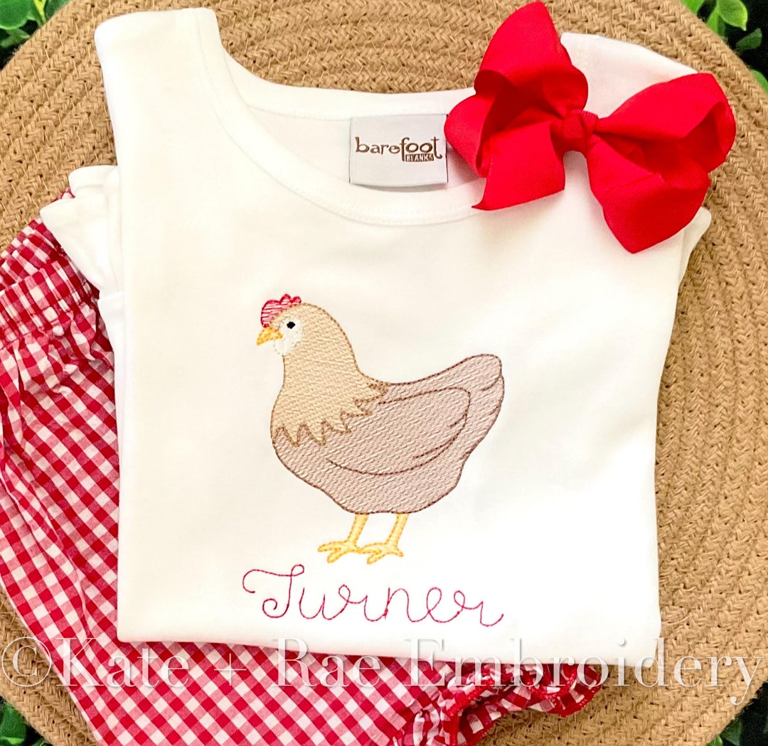 Chicken Sketch Stitch Embroidery Design - Farm Sketch Embroidery Design ...