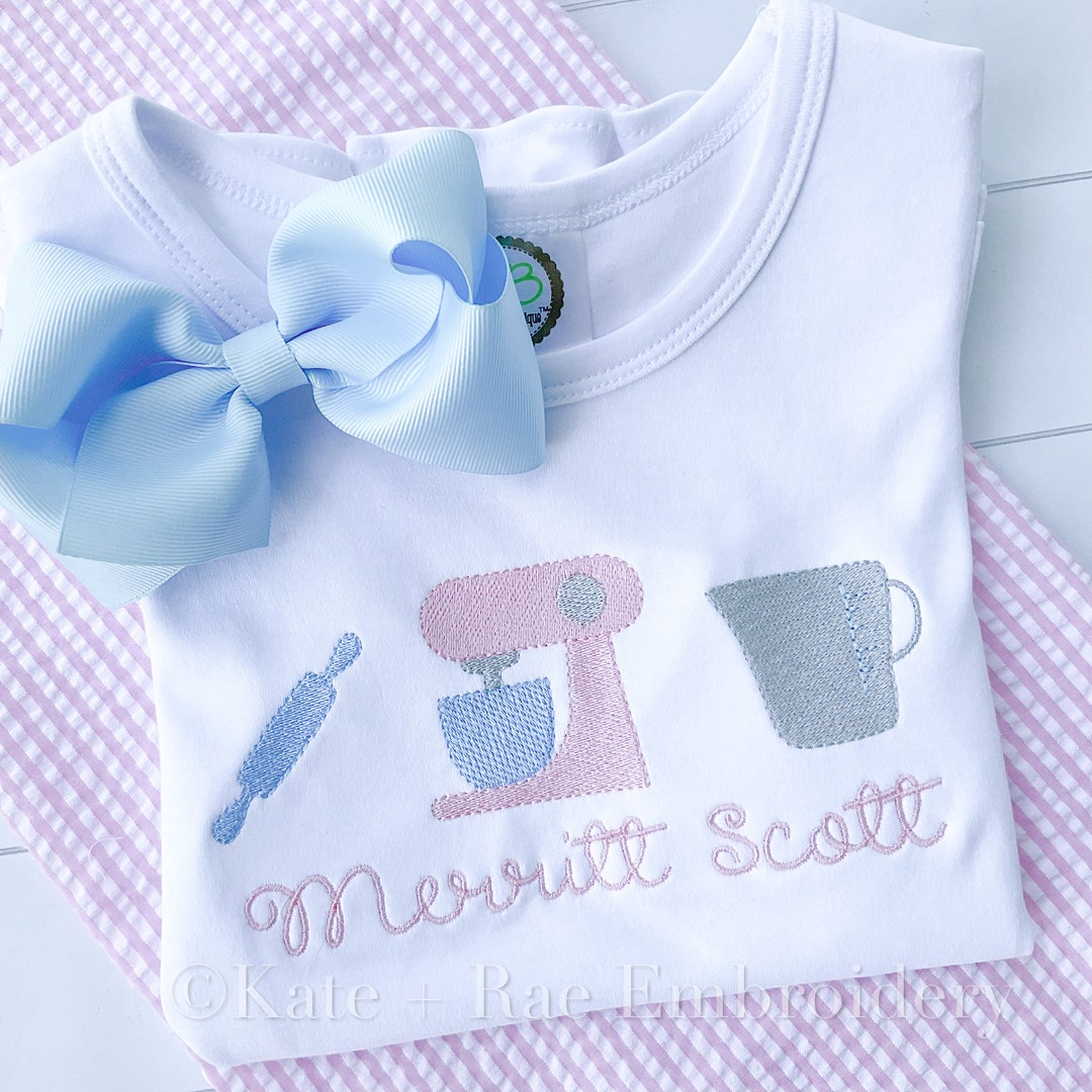 Baking Mixer Trio Fill Embroidery Design - Baking Trio Fill Embroidery ...