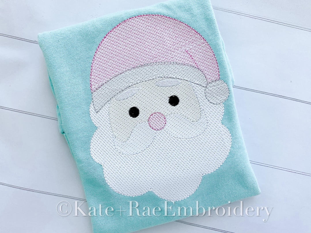 Santa Sketch Embroidery Design - Santa Embroidery Design - Santa Claus ...