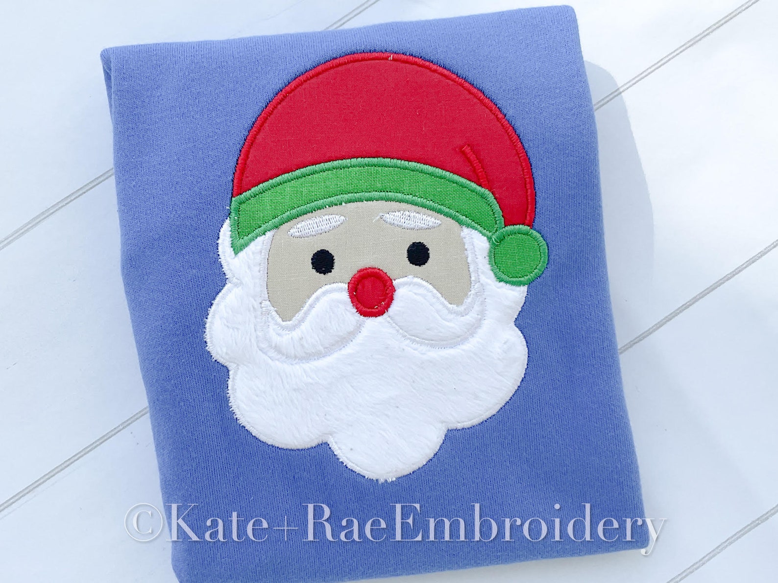 Santa Claus Satin Stitch Applique Embroidery Design - Santa Applique ...