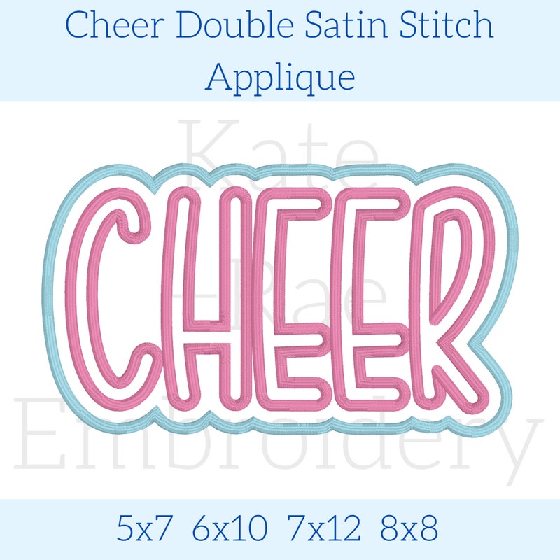 Cheer Embroidery - Etsy