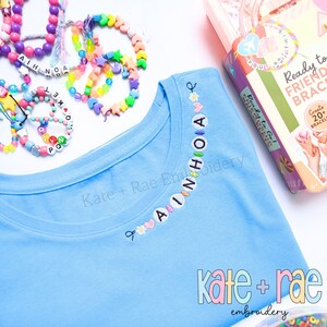 Friendship Embroidery Font - Friendship Bracelet Embroidery Font ...