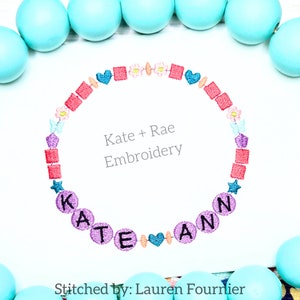 Friendship Embroidery Font - Friendship Bracelet Embroidery Font ...
